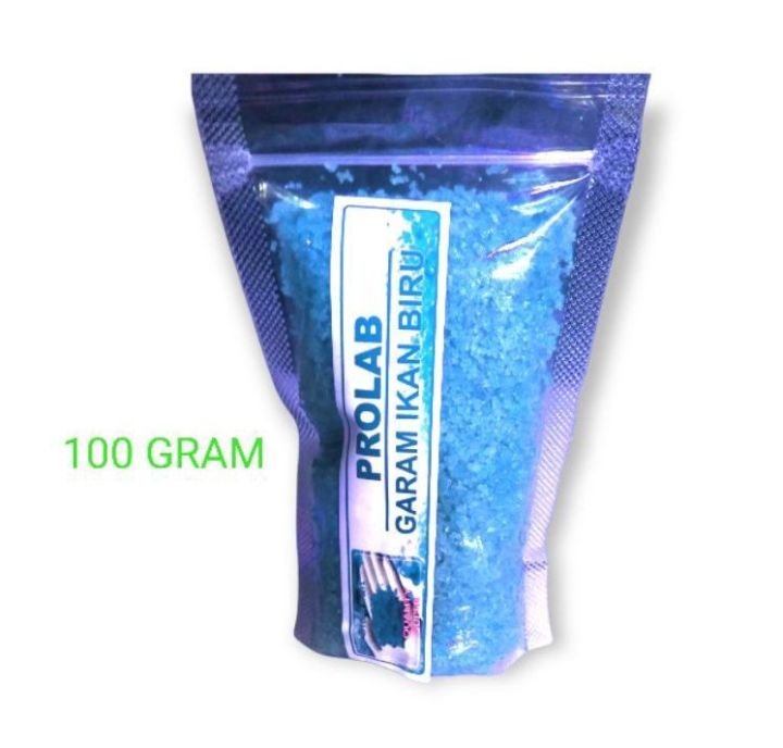 garam biru ikan /garam ikan 100gr/garam ikan cupang/obat biru ikan ...