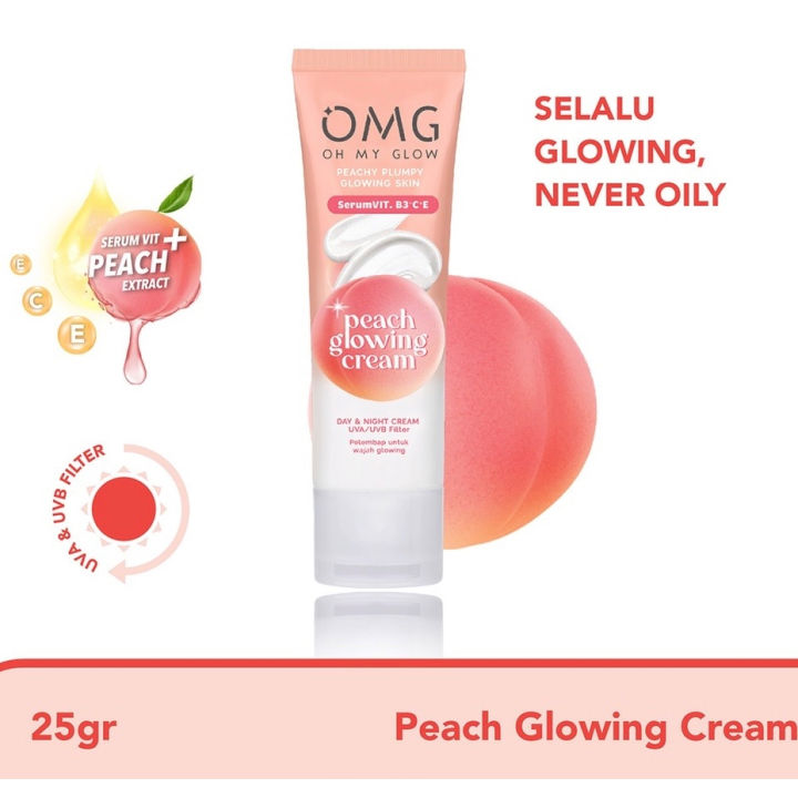 OMG Oh My Glow Peach Glowing Cream 25 gr | Lazada Indonesia