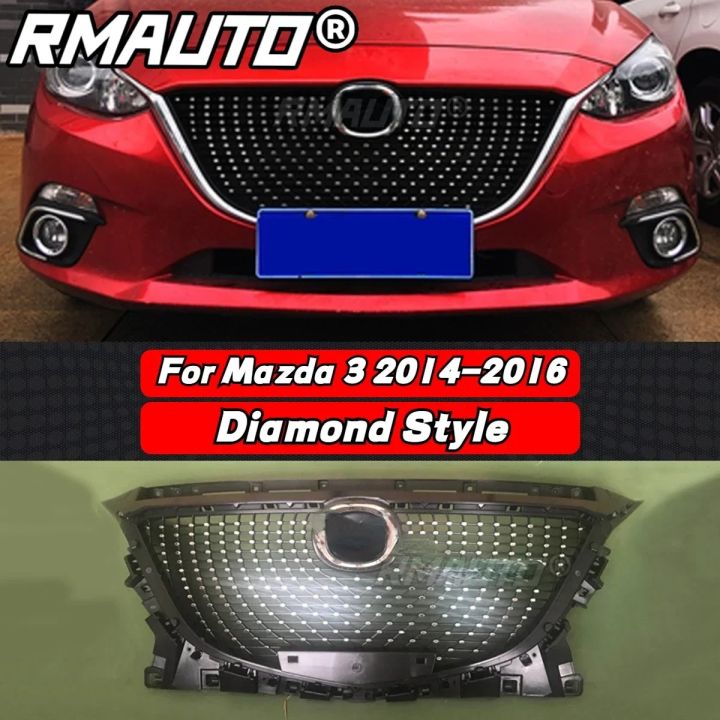 Bumpers & Parts For Mazda 3 For 2013-2014 Ford Mustang GT-Style Carbon ...