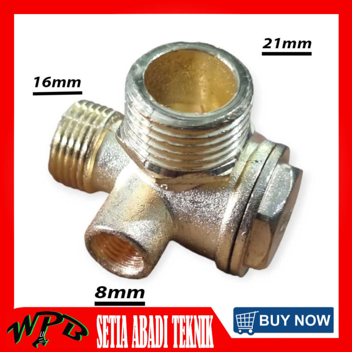 Check Valve Kompresor Portable 3/4-1HP Warna Kuning Emas dengan Female ...