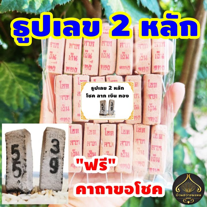 ธูปตัวเลข2หลัก โชคลาภเงินทอง 20-100 แท่ง (ทำพิธีปลุกเสกแล้ว) ธูปขอหวย ...