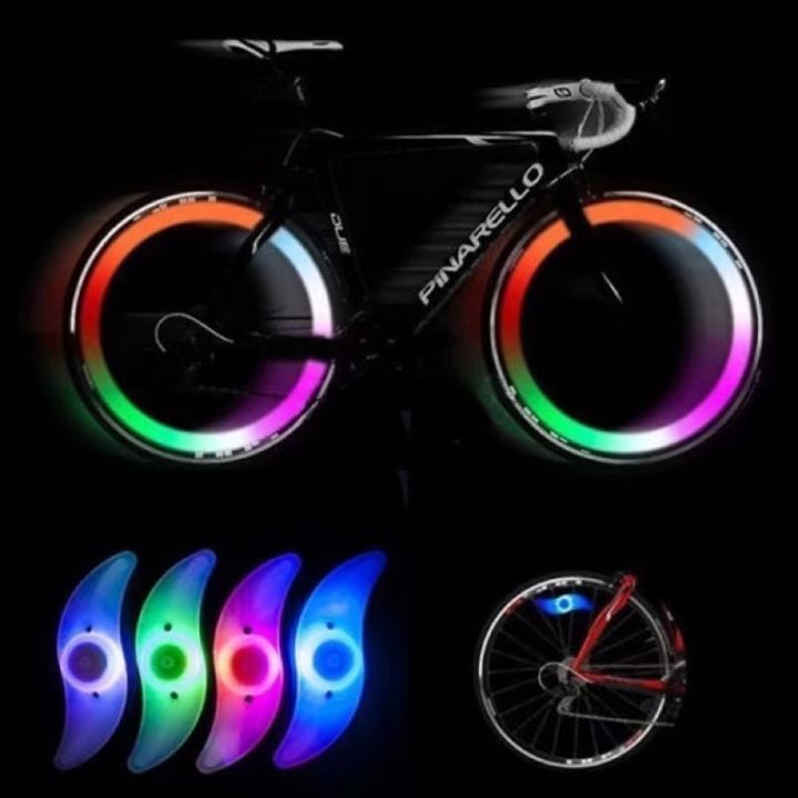 Safety Bright Bike Cycling Car Wheel Tire Tyre LED Spoke Light Lamp ...