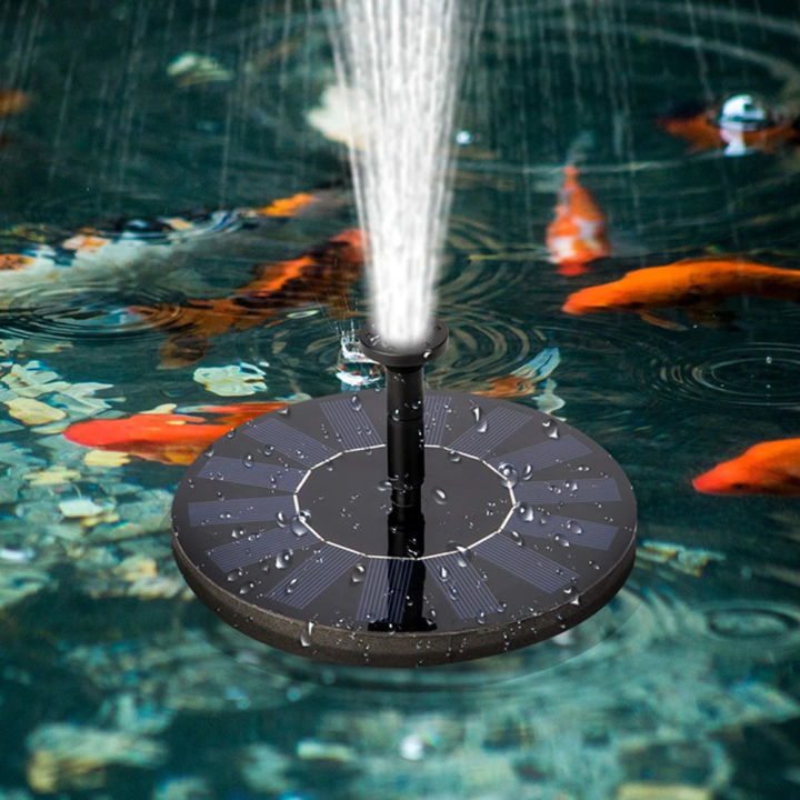 WWE Mini Solar Floating Water Fountain for Garden Pool Pond Decoration ...