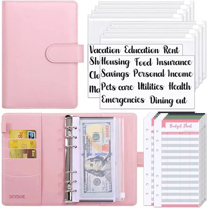 A6 Budget Wallet Budget Binder Notebook Folder File Organizer Collects ...