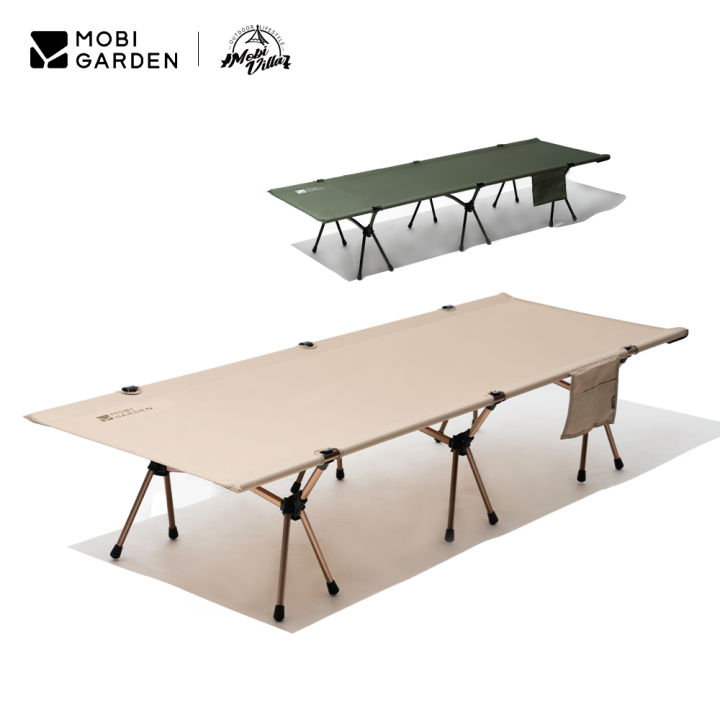 MOBI GARDEN Camping Bed Cot Aluminum Foldable Portable Lightweight ...