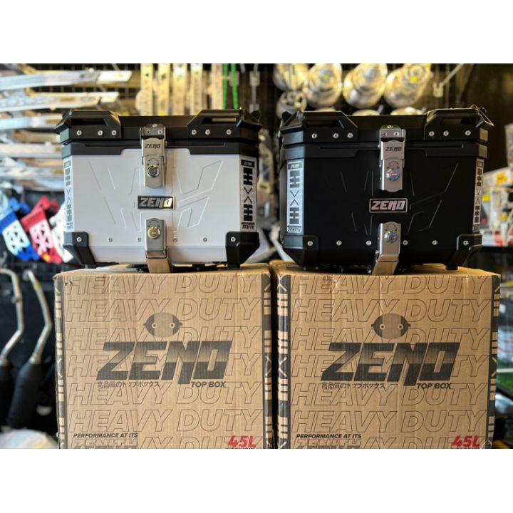 ZENO TOP BOX 45 LITERS WHITE & BLACK | Lazada PH