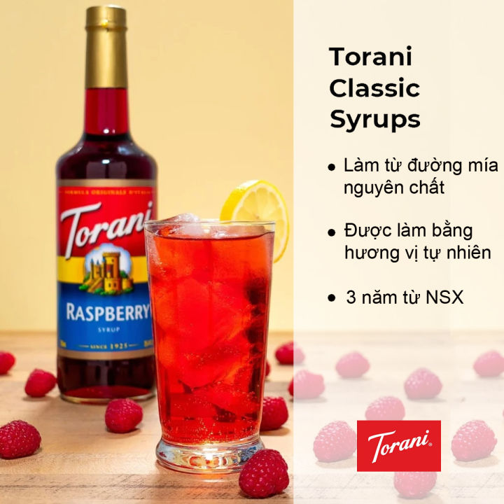 Torani Classic Siro Pha Chế Vị Phúc Bồn Tử Raspberry Syrup 750ml Mỹ ...