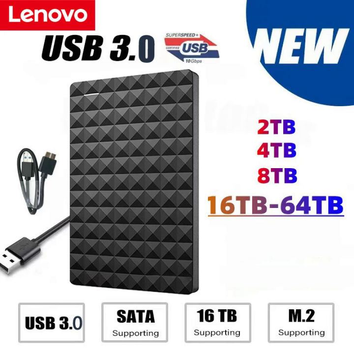 Lenovo 2TB Portable SSD 8TB External Solid State Drive ฮาร์ดไดรฟ์ภายนอก ...