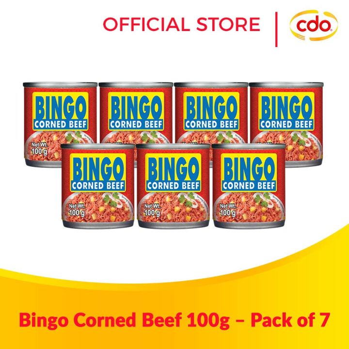 BINGO Corned Beef 100g - Pack of 7 | Lazada PH