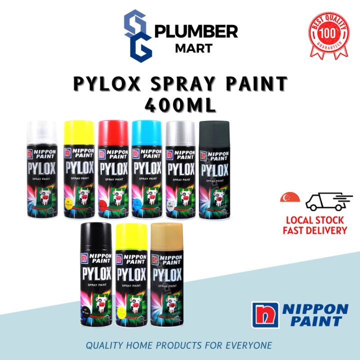 【SG】 SG Plumber Mart | Nippon Paint Pylox Spray Paint 400ml | Lazada ...