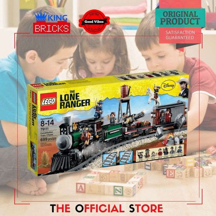 LEGO Original THE L0NE RANGER 79111 Constitution Train Chase - Mainan ...