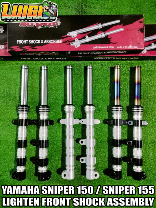 MAX-SPEED YAMAHA SNIPER 150 LIGHTEN FRONT SHOCK ABSORBER ASSEMBLY 100% ...
