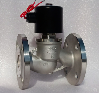 ไอน้ำโซลินอยด์วาล์ว ZBSF สแตนเลสหน้าแปลน220V ปกติปิดทนอุณหภูมิสูงไอน้ำการนำความร้อนน้ำมันและน้ำ ...