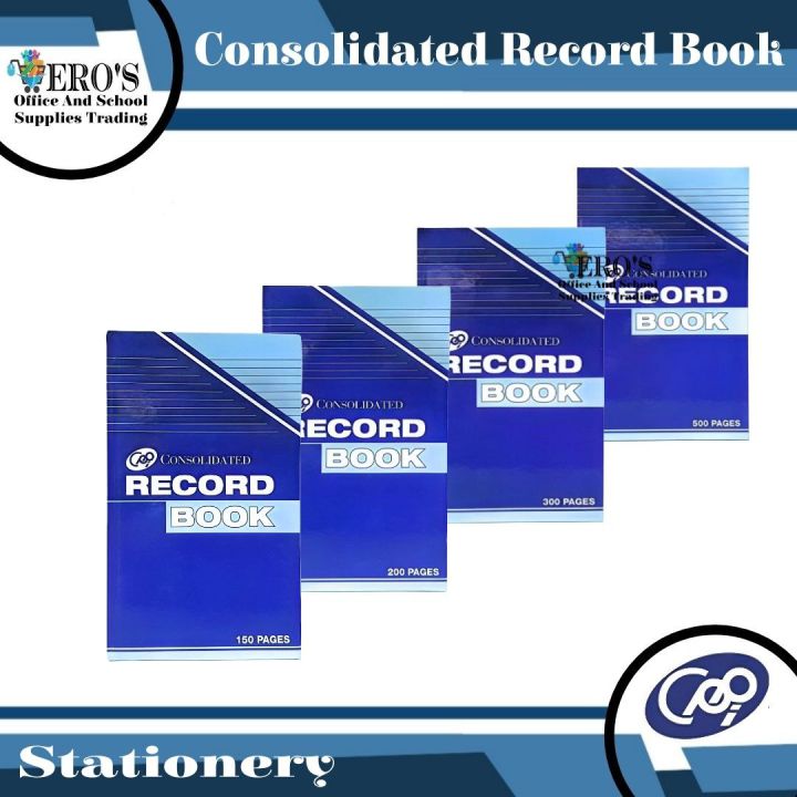 Consolidated Record Book Logbook | Lazada PH