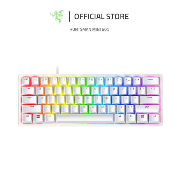 RAZER Huntsman Mini 60% Optical Gaming Keyboard Clicky Purple Switch ...