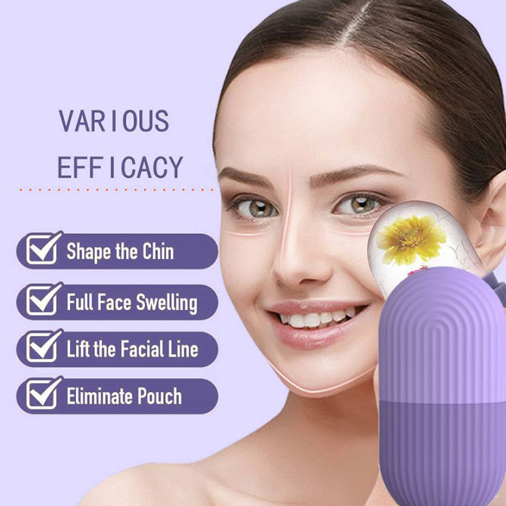 1PC massage facial ice roller facial ice cream to remove puffiness ...