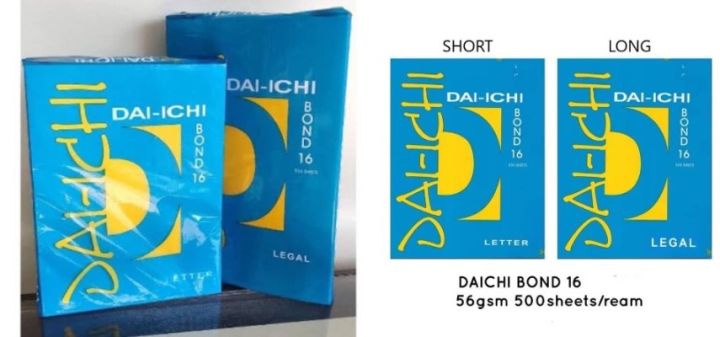 DAI-ICHI Bond Paper Short and Long | Lazada PH