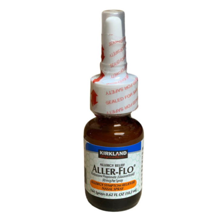 Kirkland Signature Aller-Flo 24HR Allergy Relief Nasal Spray 50mcg, 144 ...