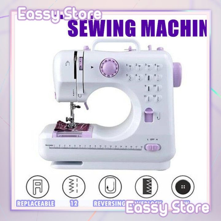 Portable Sewing Machine FHSM 505A Pro Upgraded 12 Sewing Portable Mini ...