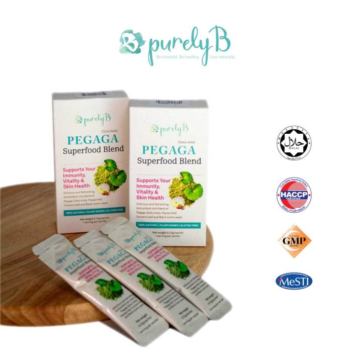 Pegaga Travel Pack by PurelyB Pegaga Powder Superfood Supplement (7 ...