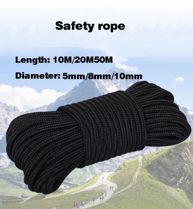[READY STOCK＆COD] Length 10/20/50M, diameter 5/8/10mm black lifting ...
