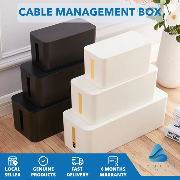 Cable Management Box - Hide Power Strips, Organize Wires Behind TV ...