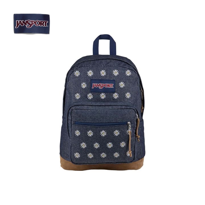 Jansport Right Pack Expressions Backpack Embroidered Denim Dark Us 28L ...