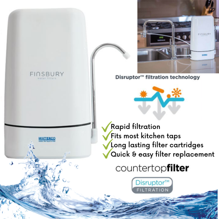 Waterco Finsbury Counter Top Water Filter Table Water Filter Portable ...