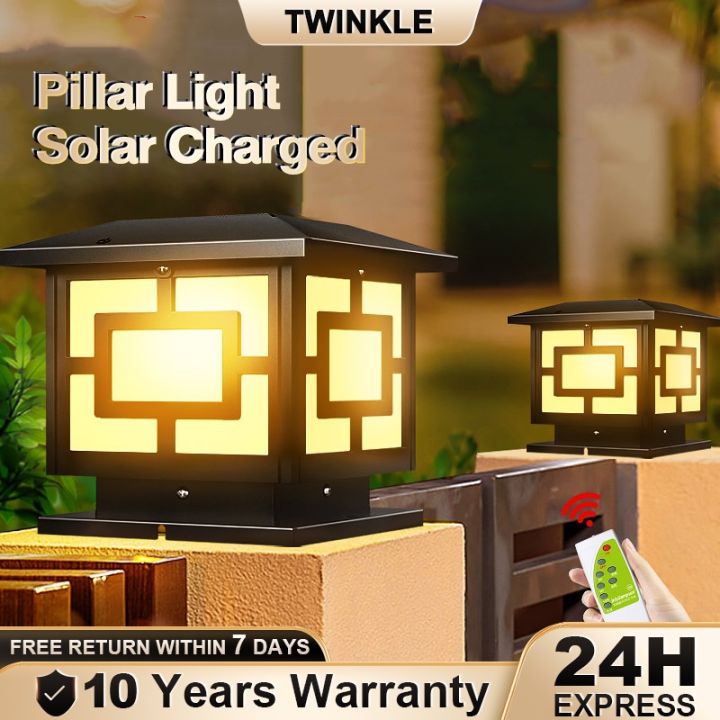 Solar Outdoor Gate Light Solar Light Outdoor Lighting Gate Lamp ...