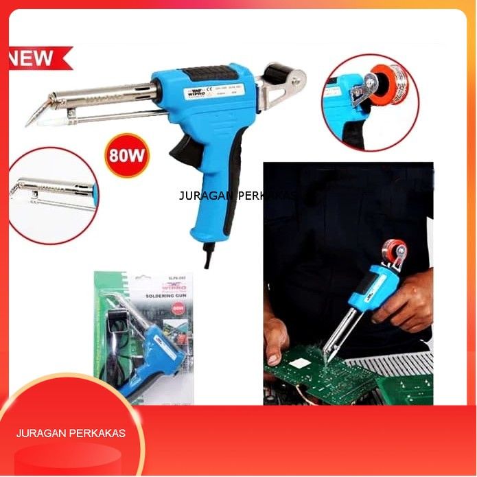 solder tembak listrik dengan roller timah otomatis / soldering gun 80w ...