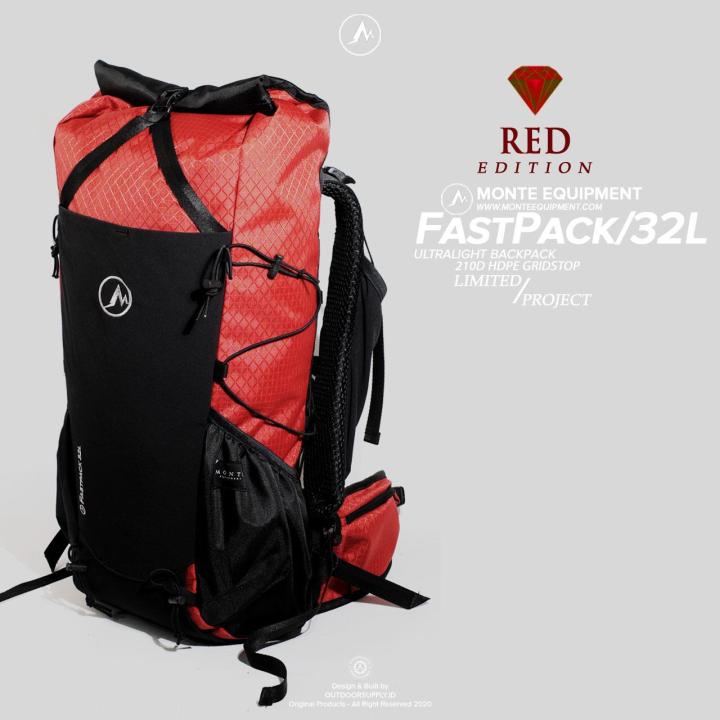 MONTE EQUIPMENT - FASTPACK 32L - LIMITED RED EDITION | Lazada Indonesia