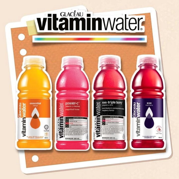 6x【Glaceau Vitamin Water 500ml】 | Lazada