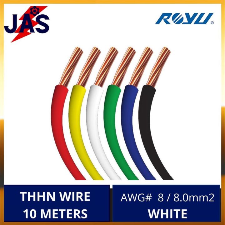 THHN Wire 8 8.0mm2 600V Stranded Royu 10 METERS | Lazada PH