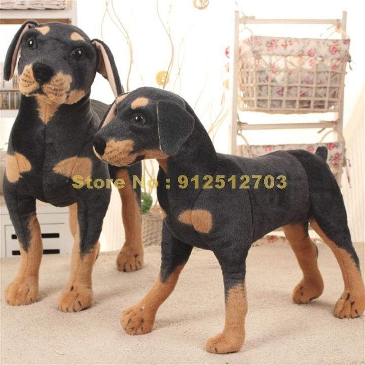 {Icc toy}3dStandingPlush Stuffed Doberman AnimalsRealistic Children ...