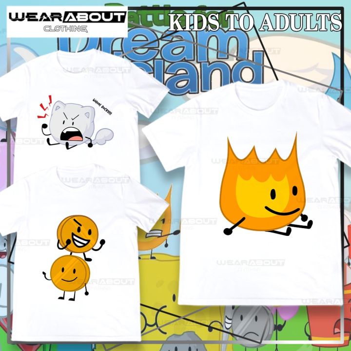 COD BFDI Characters for Adults I BFDI Shirt I BFDI Tshirt | Lazada PH