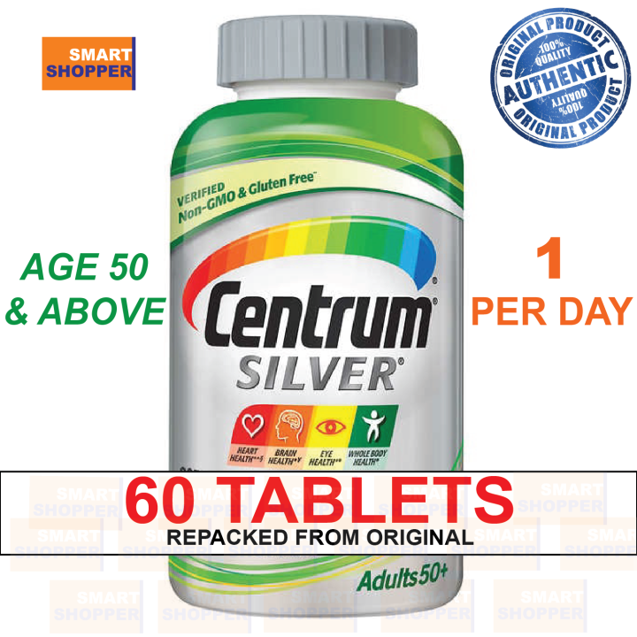 Centrum Silver Adults 50+ Multivitamin - 60 Tablets | Lazada PH