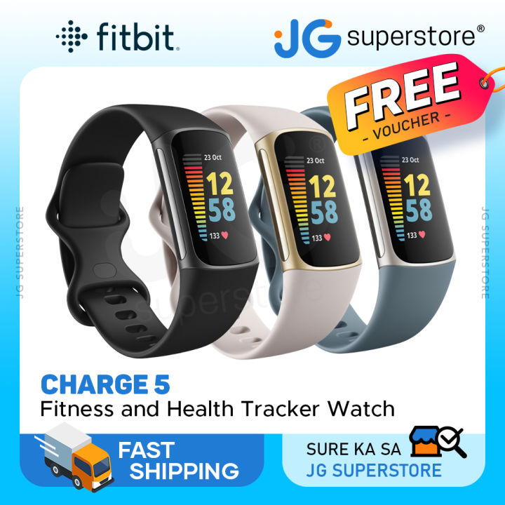 Fitbit Charge 5 Advanced Fitness and Health Tracker Touchscreen Water ...