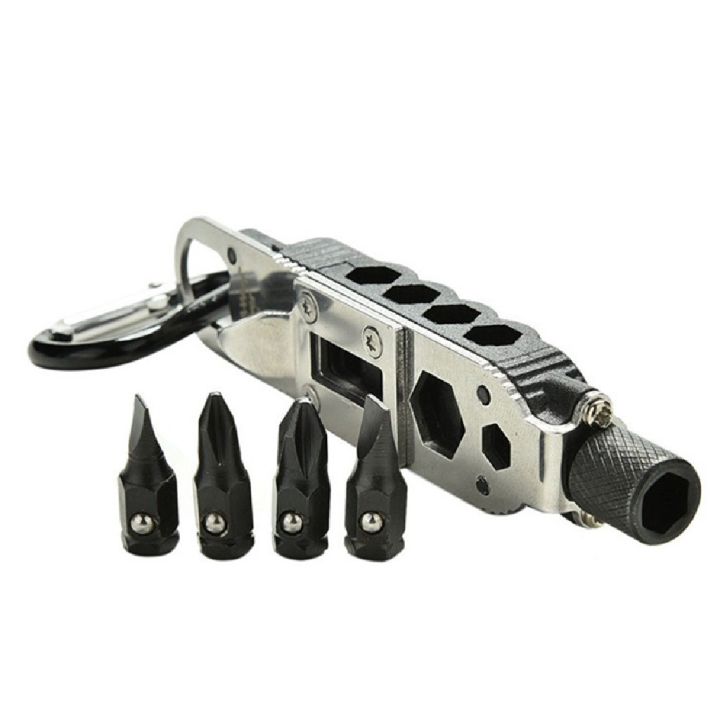 Tua Vít Mini Đa Năng Tích Hợp Đèn LED, Cờ Lê Lục Giác, Khui Nắp Chai ...