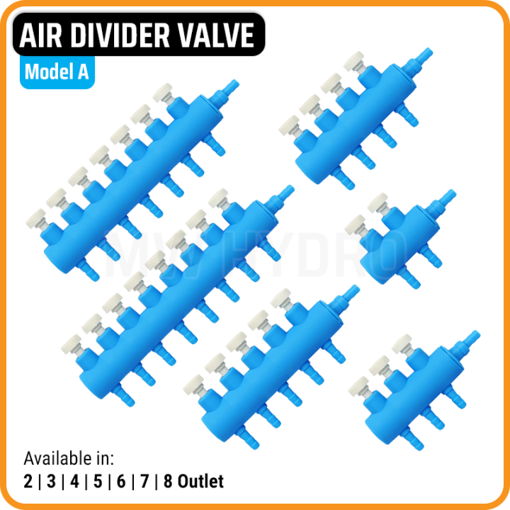 Air Flow Divider Valve | Keran Manifold Pembagi Udara Aerator, Model A ...