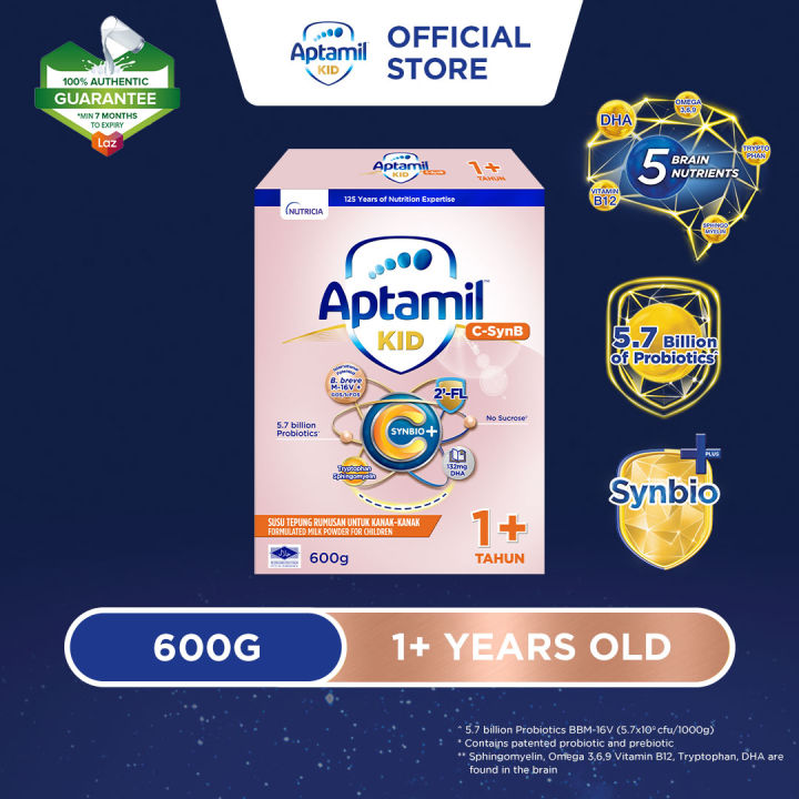 Aptamil KID C-SynB Growing Up Formula - 1+ Years 600G (Susu, Milk ...