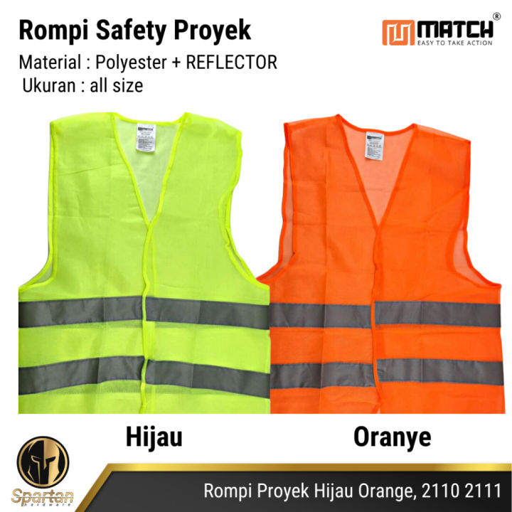 Rompi Safety Proyek Kerja Lapangan Safety Pelindung Diri Warna ...