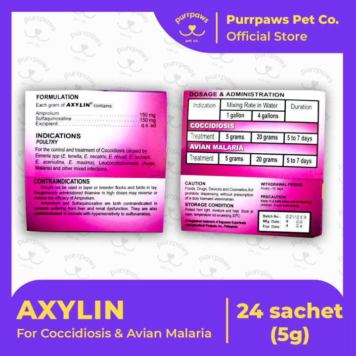 AXYLIN for gamefowl 5g (24 sachets) | Lazada PH