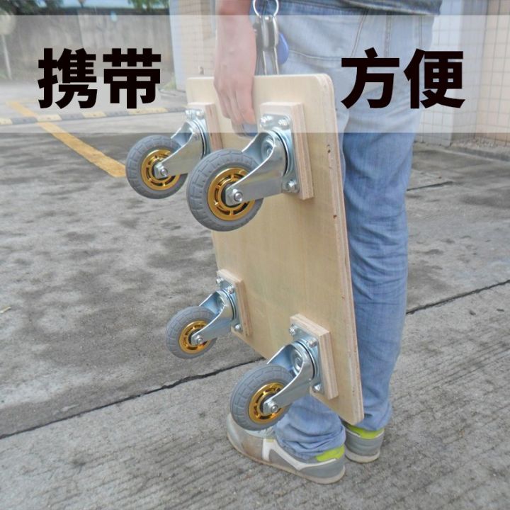 Thickened wooden carts, tortoise carts, flat trolleys, four-wheel carts ...