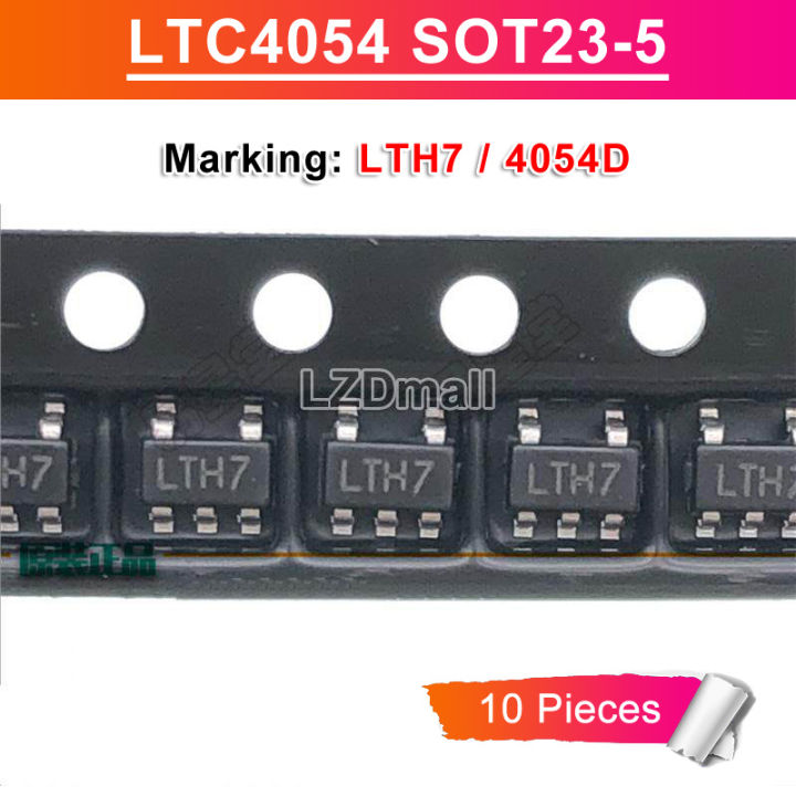 10pcs LTC4054 CD4054D SOT23-5 SOT23 Marking LTH7 4054D SOT-23-5 SMD ...