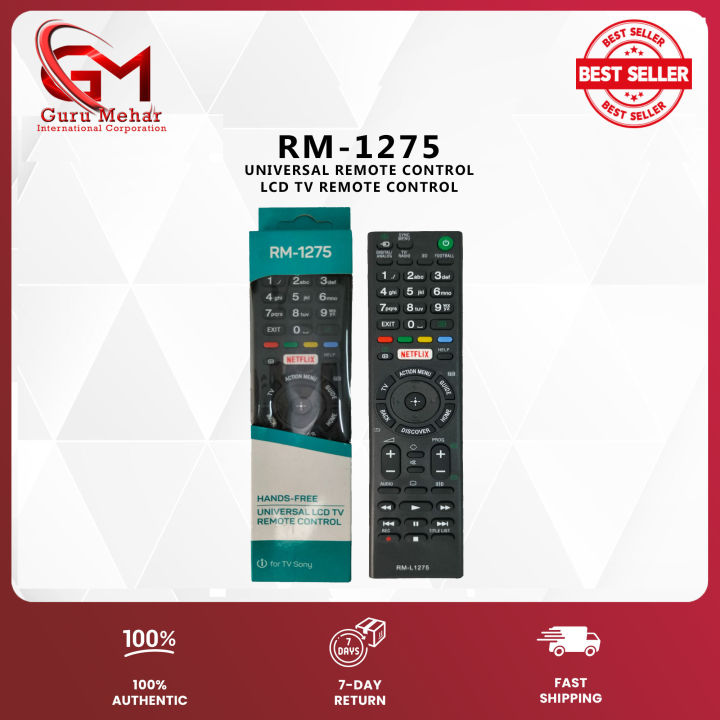 Universal Remote Control (RM1275)-Lcd Tv Remote Control | Lazada PH