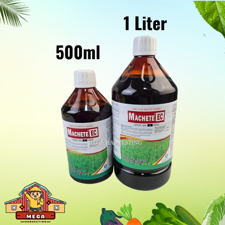 MACHETE EC 1L 500ML PRE EMERGENCE HERBICIDE GRASS KILLER PAMATAY DAMO ...