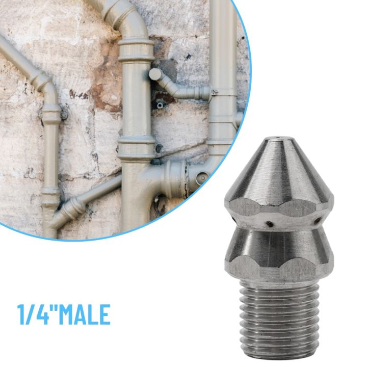 Stainless Steel Cleaning Nozzle Pressure Washer Mouse Nozzle Drain ...