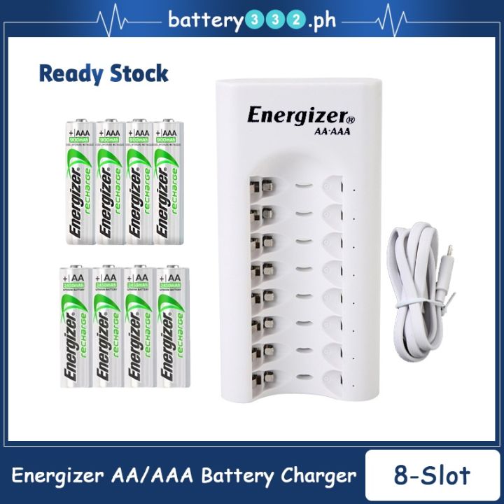 Energizer 8-slot battery charger USB Smart Charger for AA/AAA NiMH ...