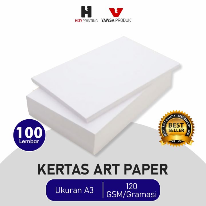 Kertas Art Paper 120 Gsm/Gram Ukuran A3 - 100 Lembar | Lazada Indonesia