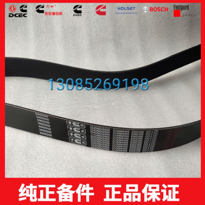Hot sale Chongqing Cummins engine K19 K38 fan belt 3002202 3002203 ...